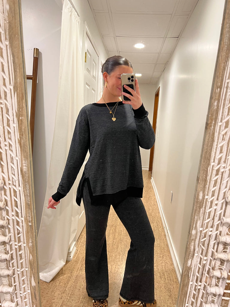 Long Straight Legs Pull-on Pants in Black – Brick Street Boutique